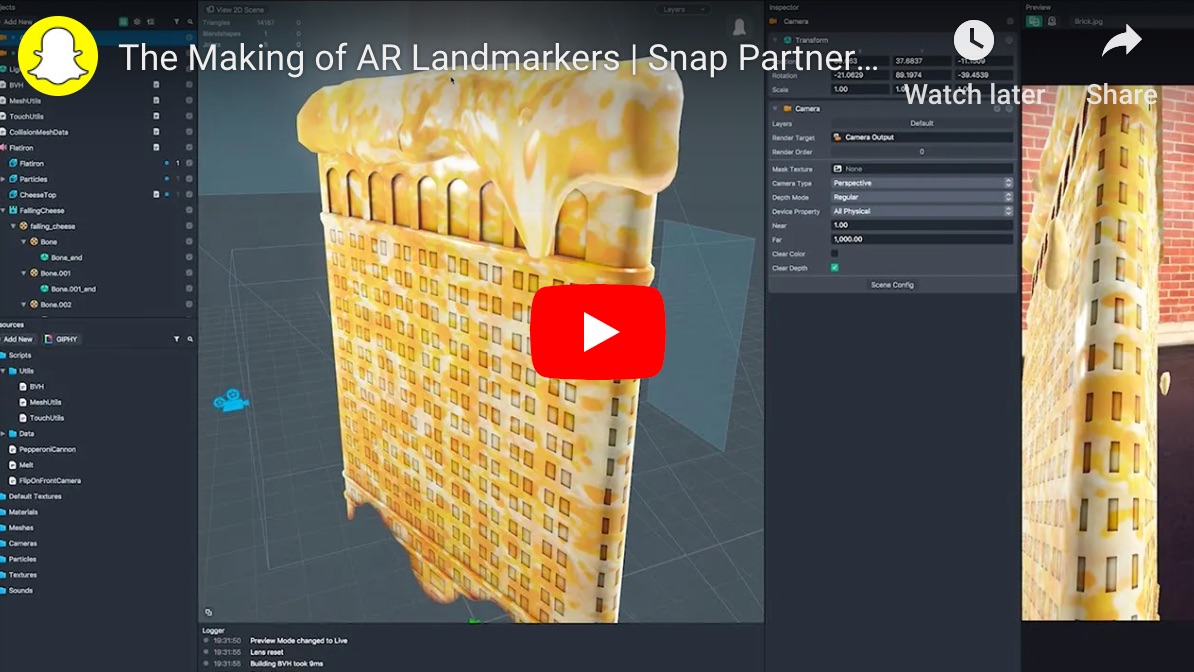 A quick tour of how Snap AR landmarkers work | Nackblog