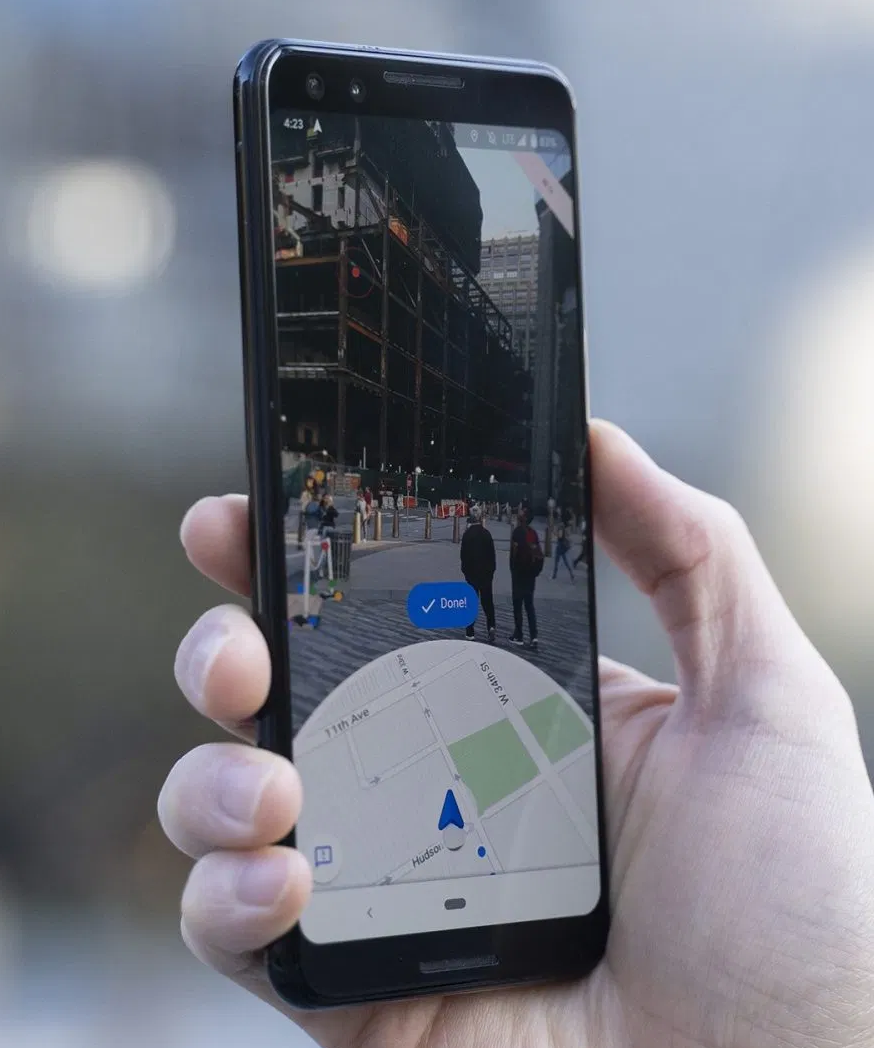 Google Maps improves “blue dot” accuracy via AR Live View | Nackblog